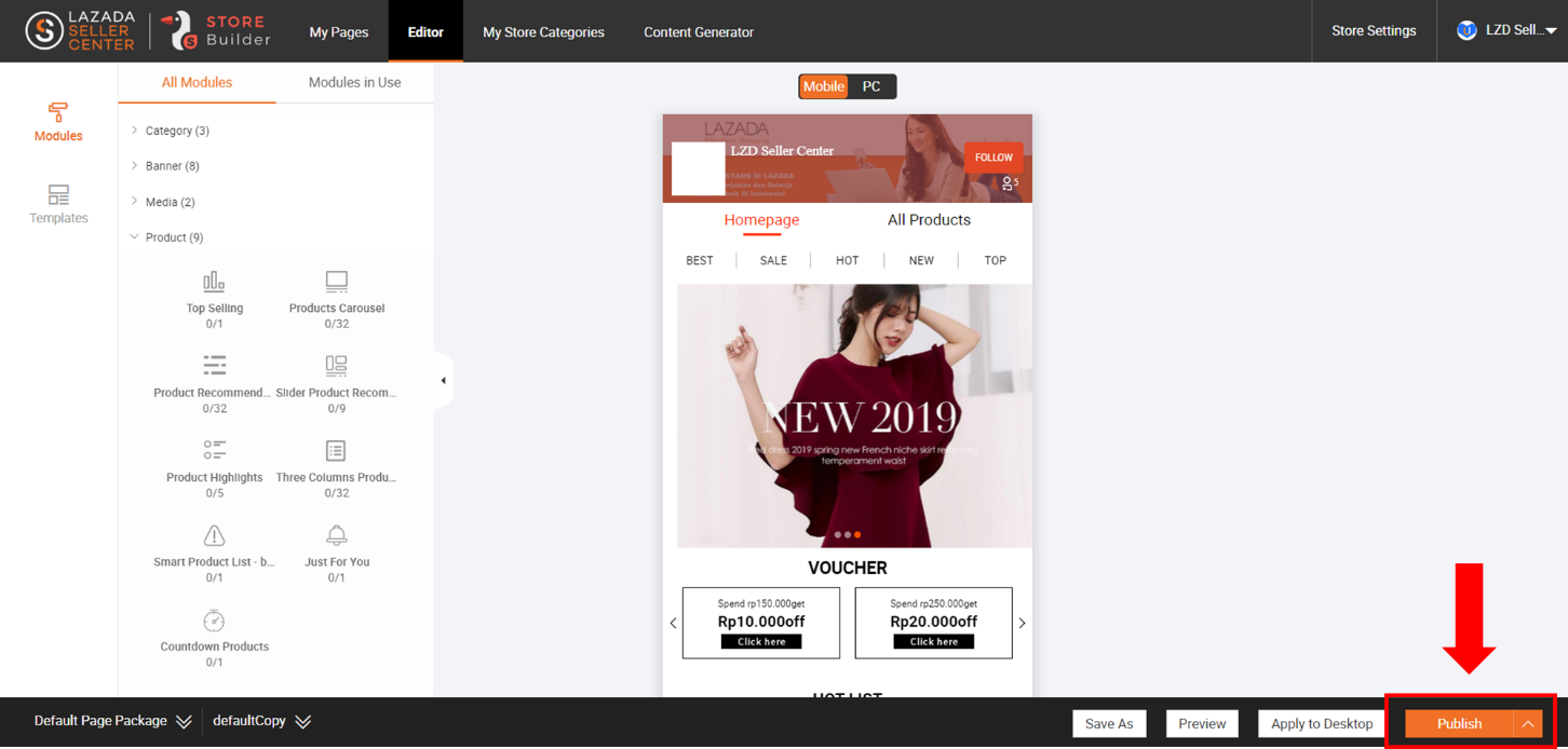 Setup Your First Store Design | Lazada Seller Center