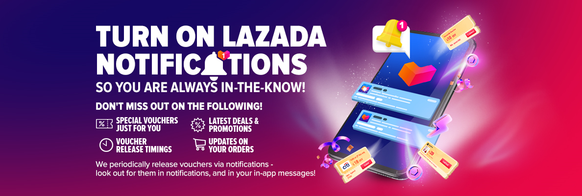 How do I turn on Lazada app notifications? | Lazada