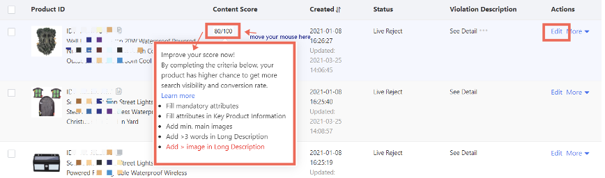 Non-Performing Product