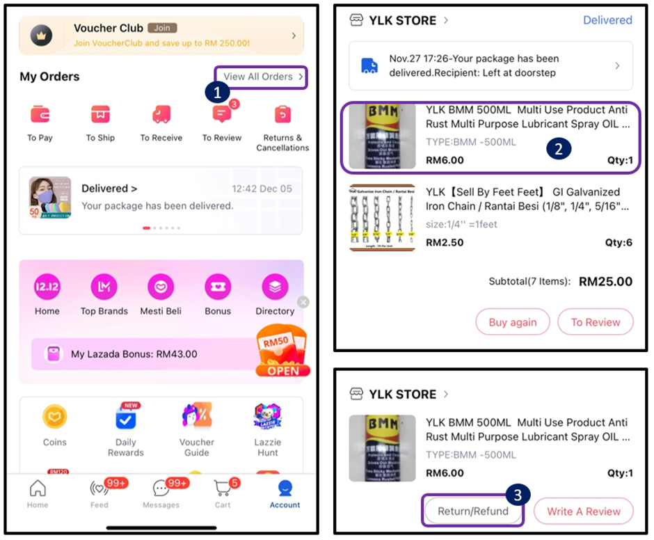 Paperless Return Request | Lazada