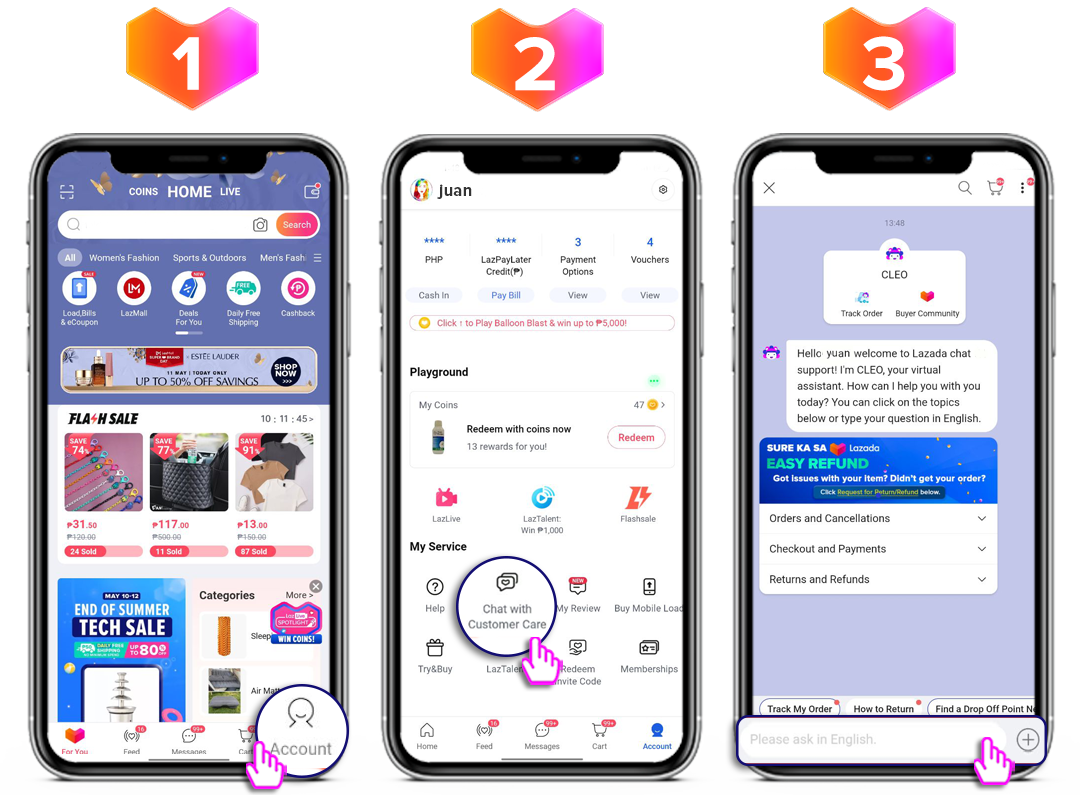 How to Access Chatbot? | Lazada