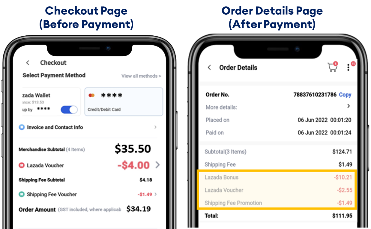 How do I check if my vouchers are applied? | Lazada