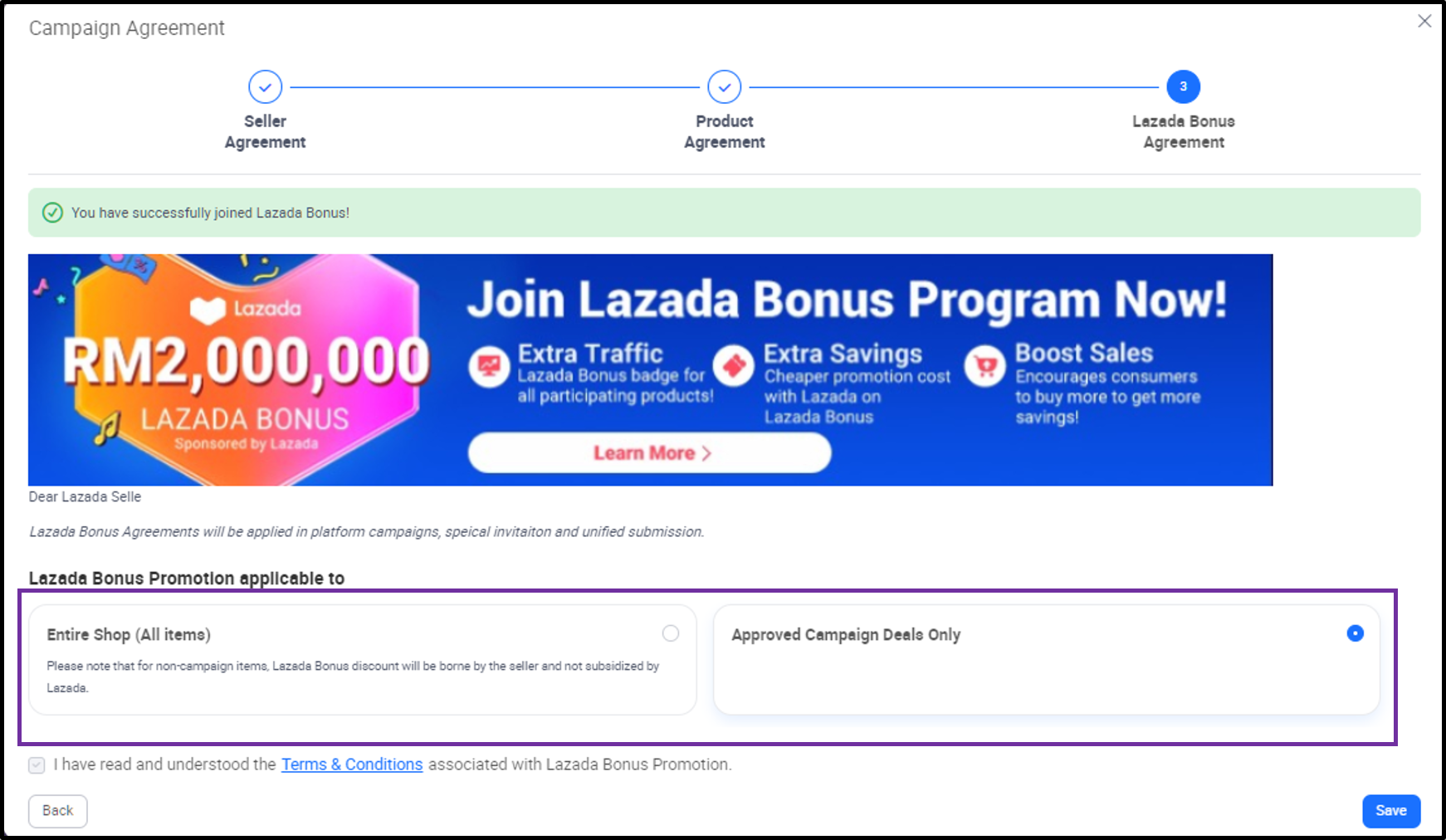Lazada Bonus - Mega Campaign Booster| Lazada Seller Center