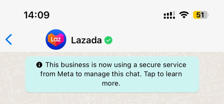 Lazada's Official WhatsApp Profile | Lazada