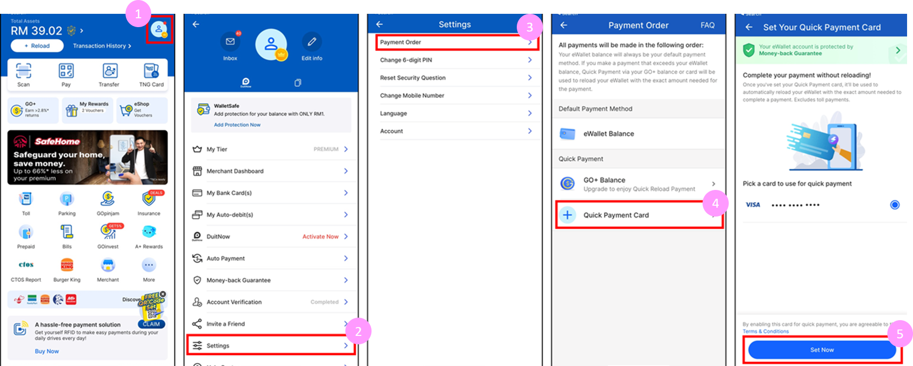 How Do I Set Up Quick Payment for Touch 'N Go eWallet? | Lazada