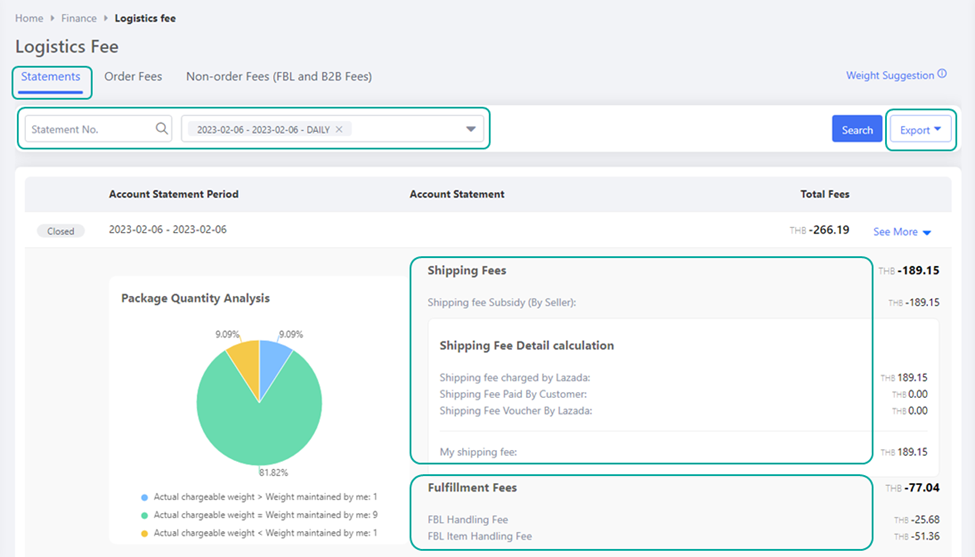 ⭐️ New! Logistics Fee Page| Lazada Seller Center