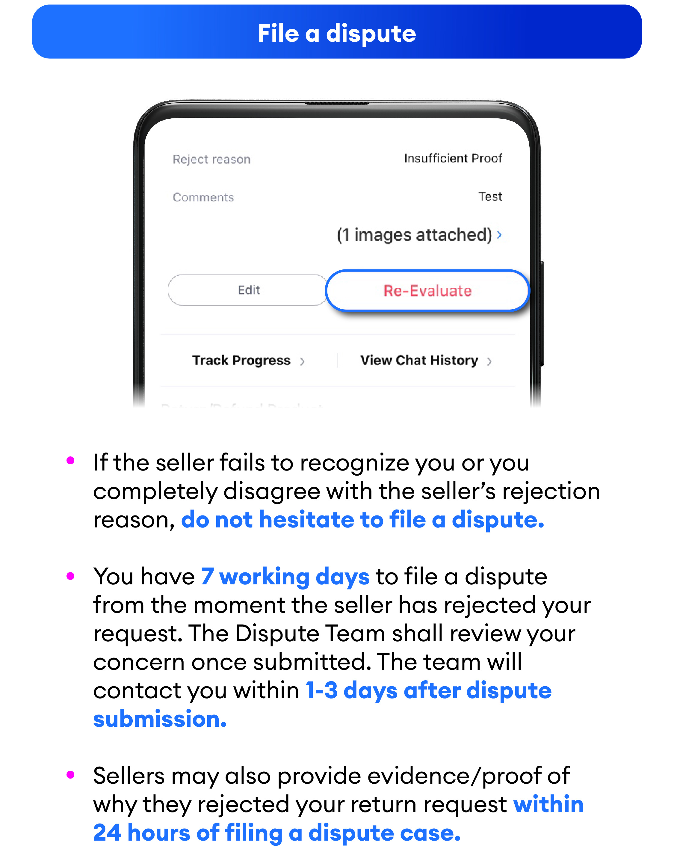 What are the usual results of my return request? | Lazada