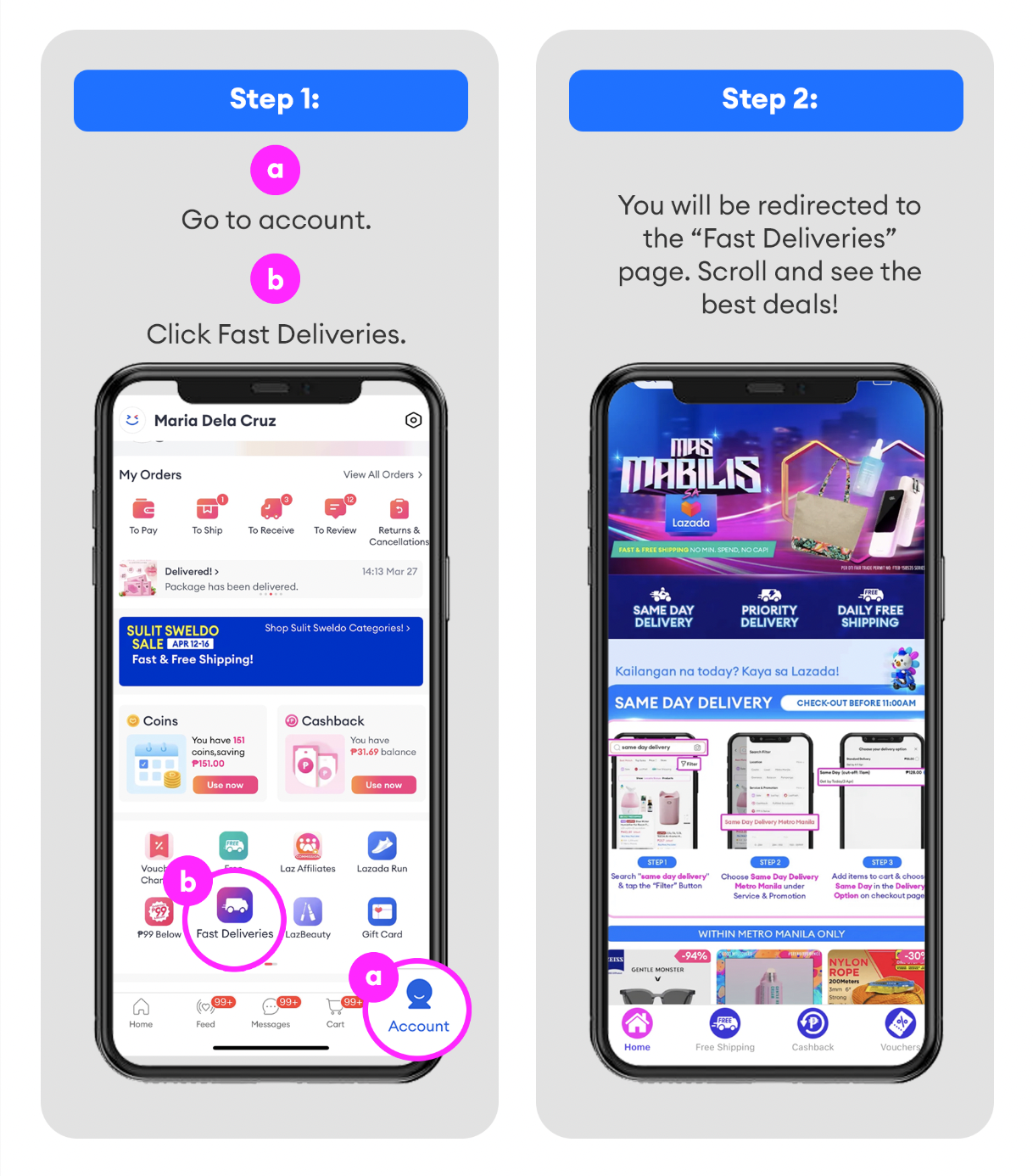 How can I enjoy Fast & Free Shipping? | Lazada