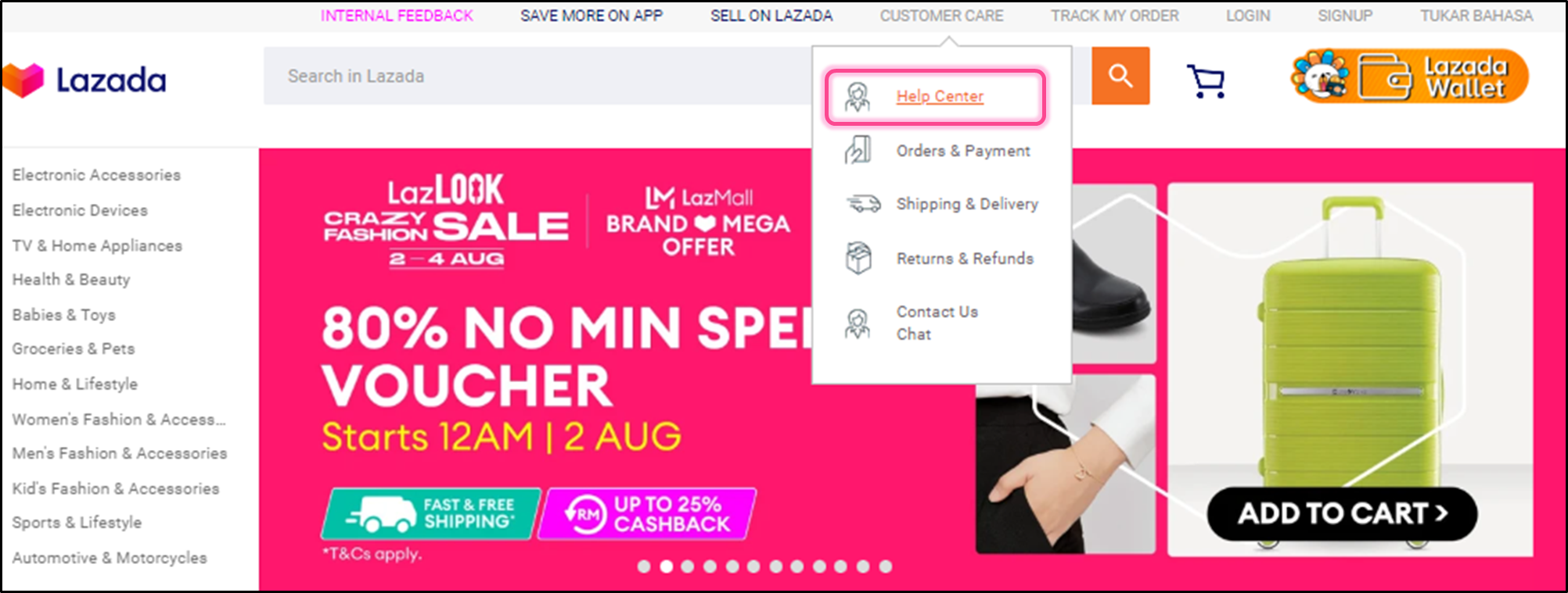 My Case Overview | Lazada